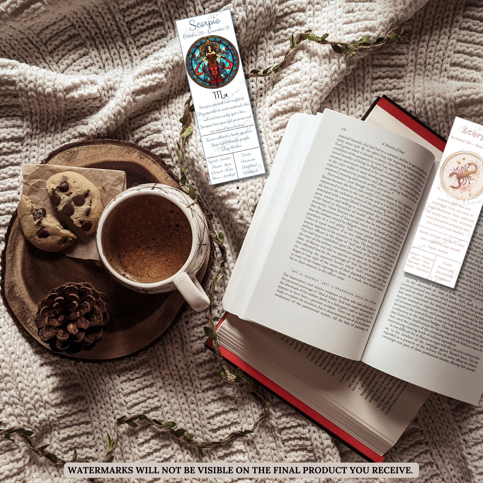 Scorpio Bookmarks Printable Gift for Scorpios Star Sign, Moon Sign ...