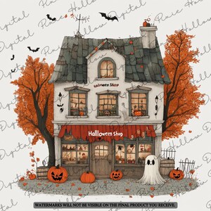 Clip Art Bundle: 15 Halloween Shop Pngs for Junk Journaling, Card ...