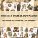Fussy Cuts: Vintage Christmas, Printable Retro Stickers for Journaling ...