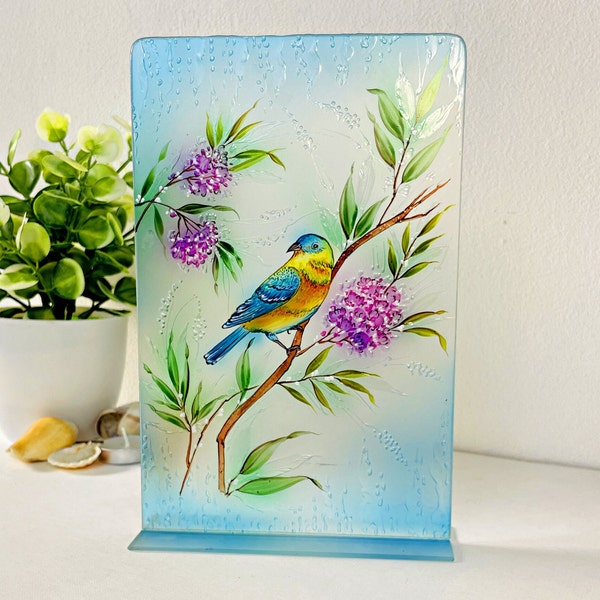 Hand Painted Glass - Etsy