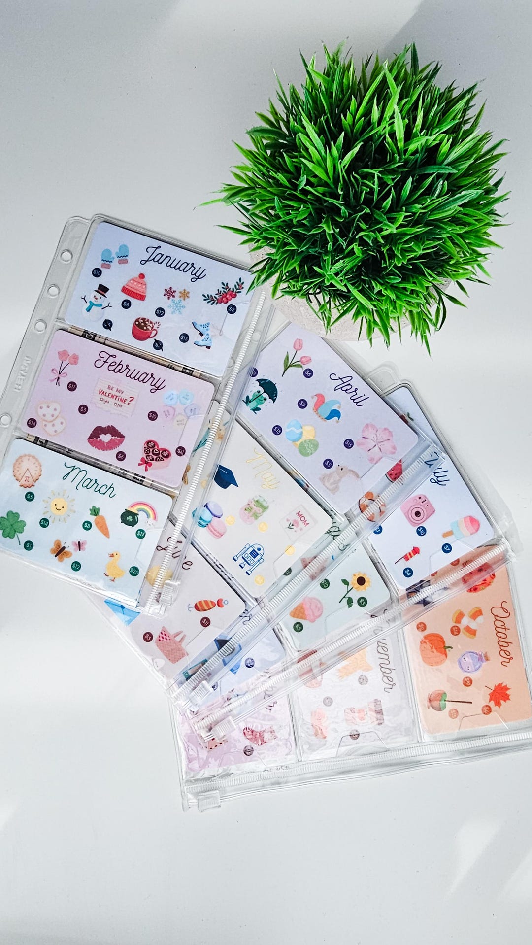 Monthly Cards Saving Challenge - Etsy