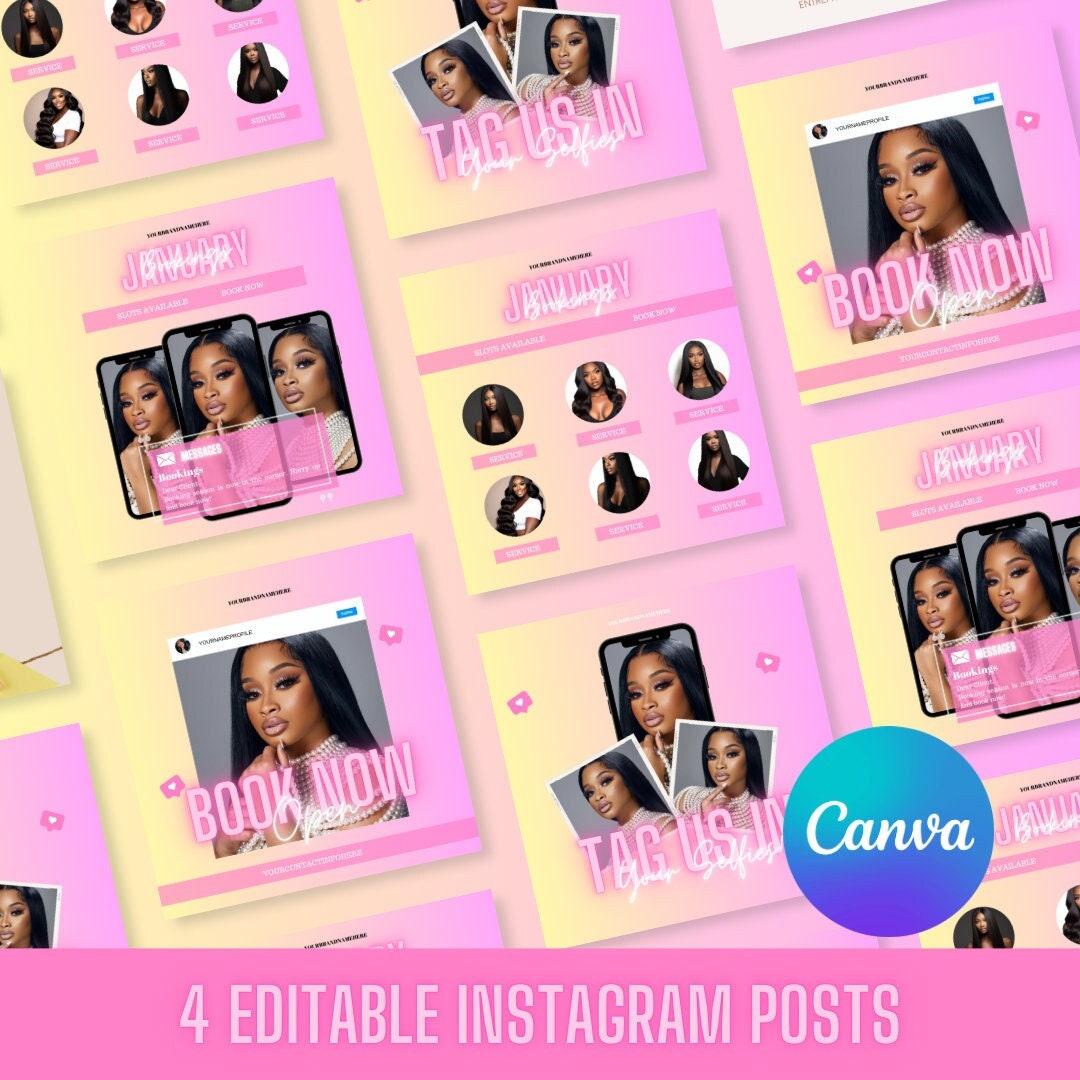 DIY Editable Reservation Flyer Instagram Social Media Template ...