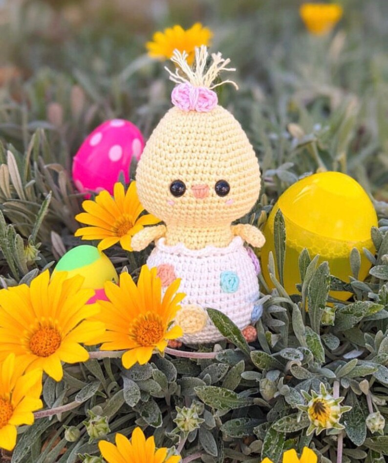 Easter Chick Amigurumi Crochet Pattern, Beginner Friendly (PDF Pattern ...