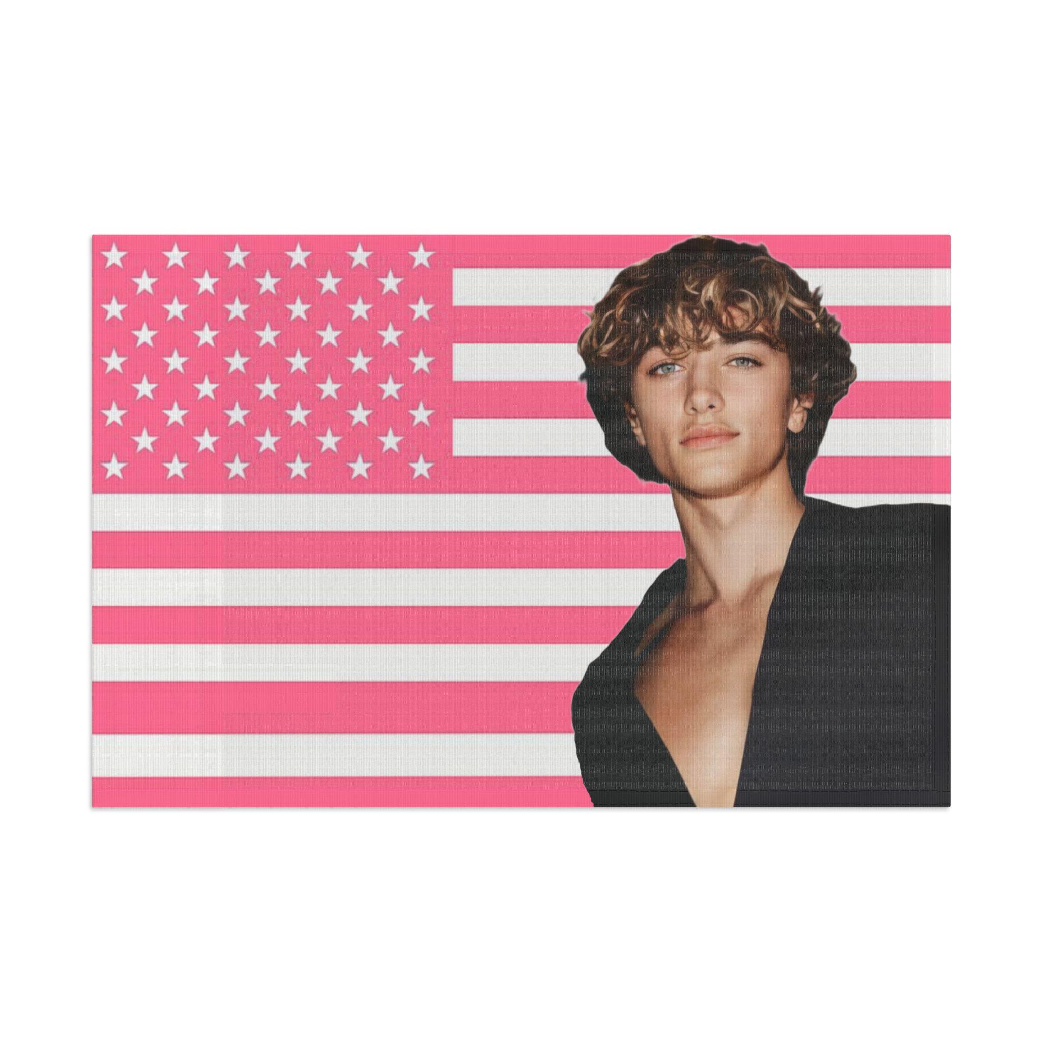 Jeremiah Fisher Pink Flag | TSITP Team Jeremiah | Pink USA America Flag ...