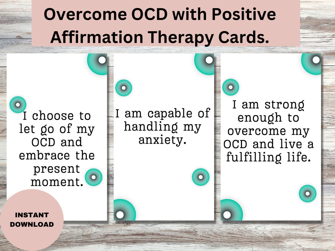 Affirmations for OCD and Anxiety, Ocd Awareness, Ocd Workbook Items ...