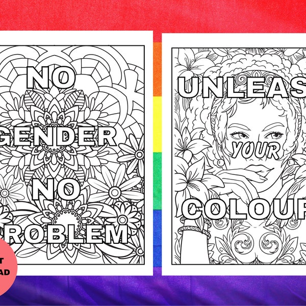 Pride Coloring Sheet - Etsy UK