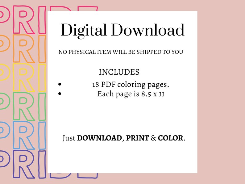 Color Therapy for LGBTQ+ Adults: Pride Month Coloring Pages, Pride ...
