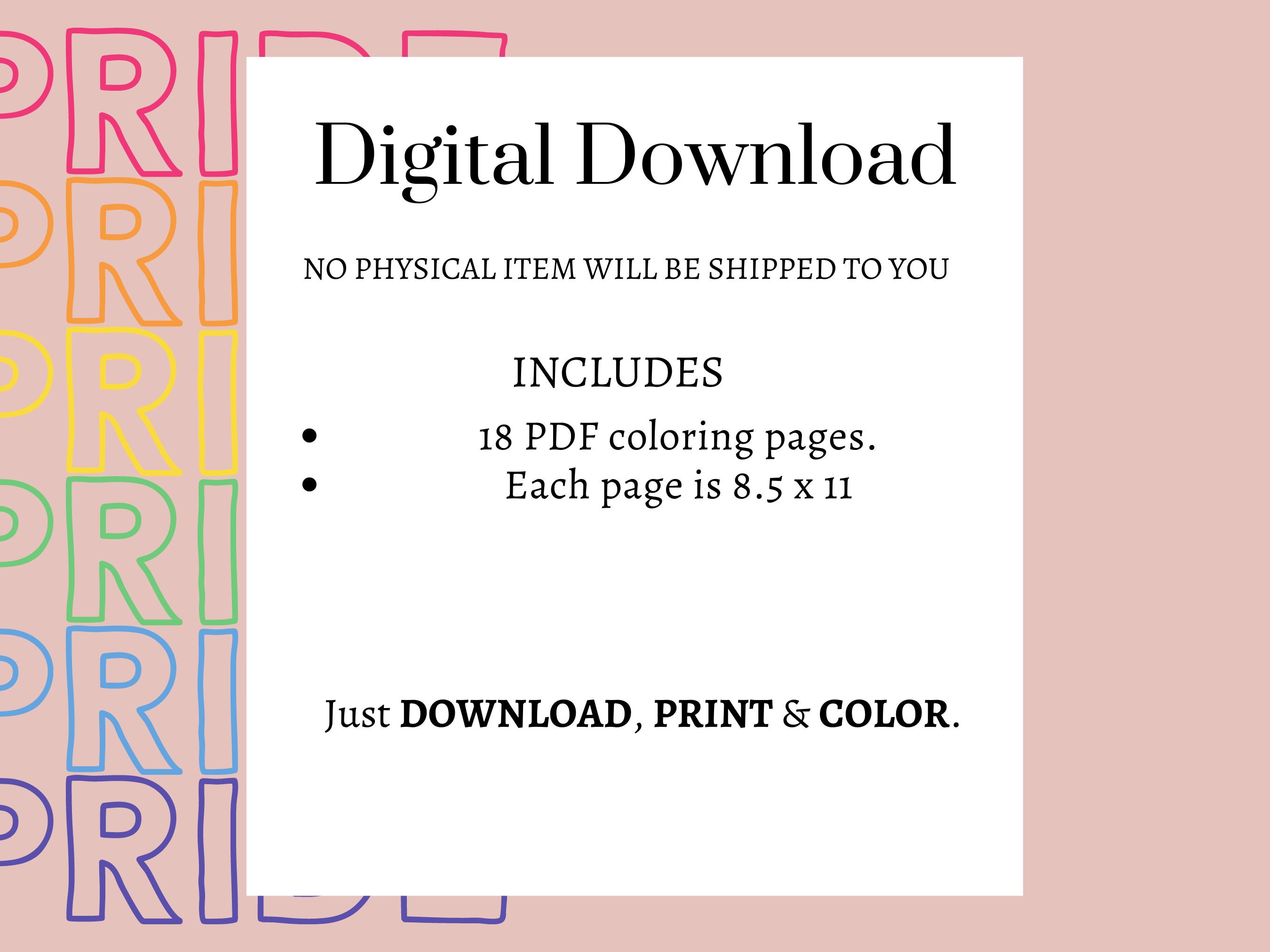 Color Therapy for LGBTQ+ Adults: Pride Month Coloring Pages, Pride ...