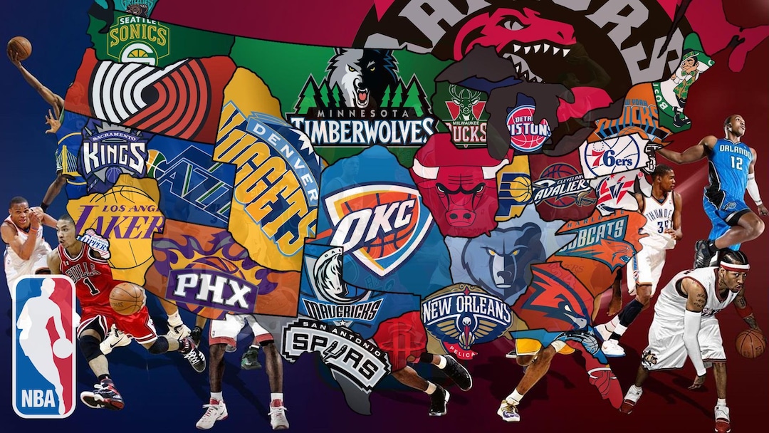 NBA Team Decal, NBA Merchandise, Gift for NBA Fan, Basketball Fan Gear ...