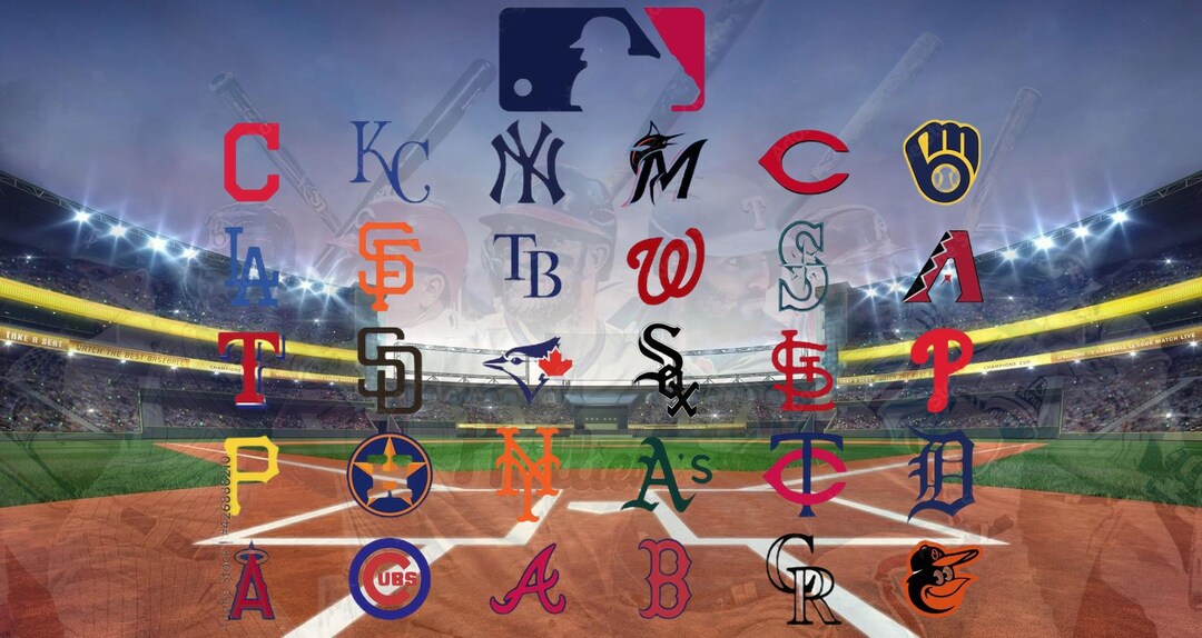 MLB Team Decal, Baseball Logo Decal, Sport Merchandise, Gift for MLB ...