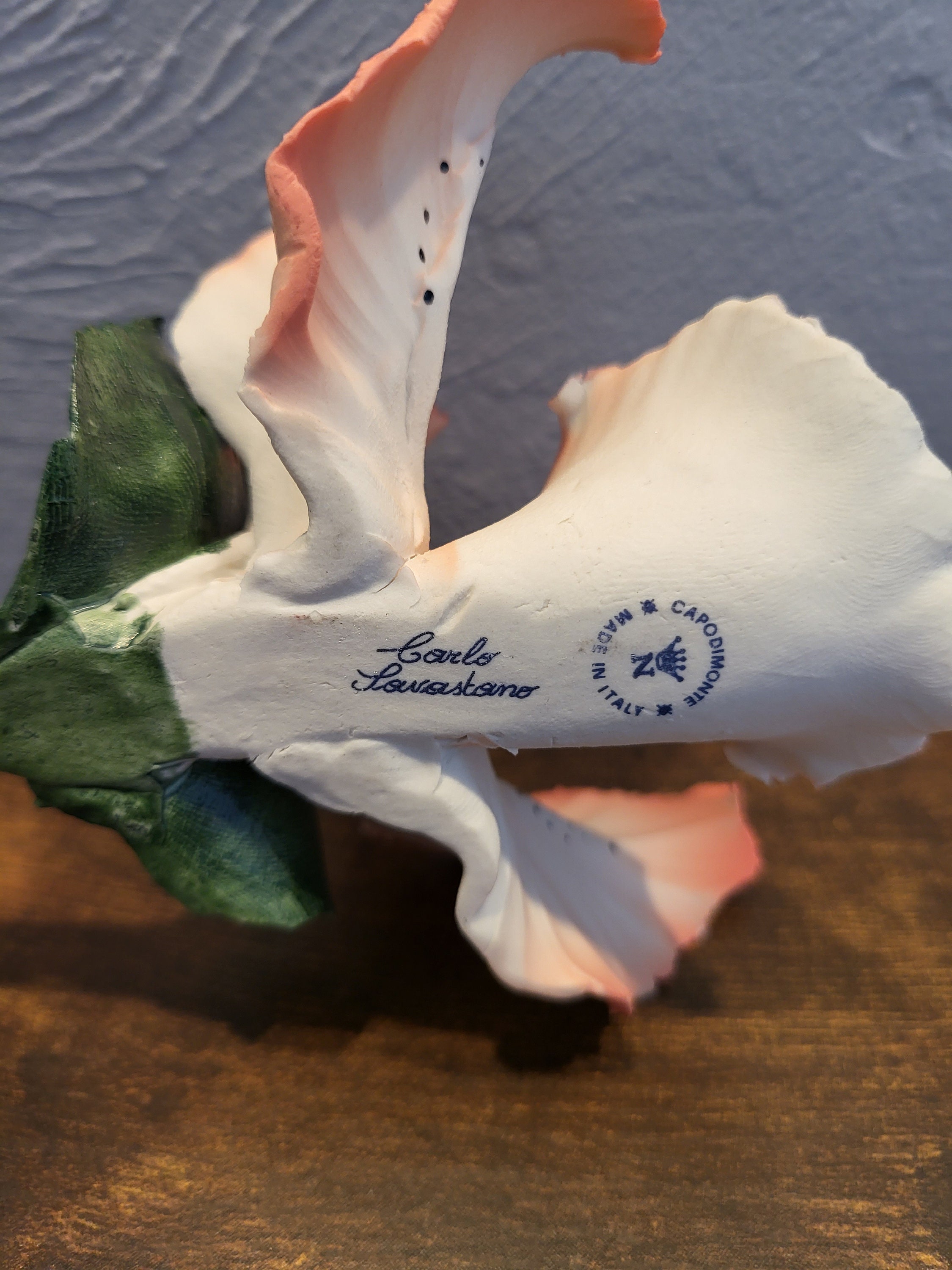 Vintage Capodimonte Porcelain Rose - Etsy