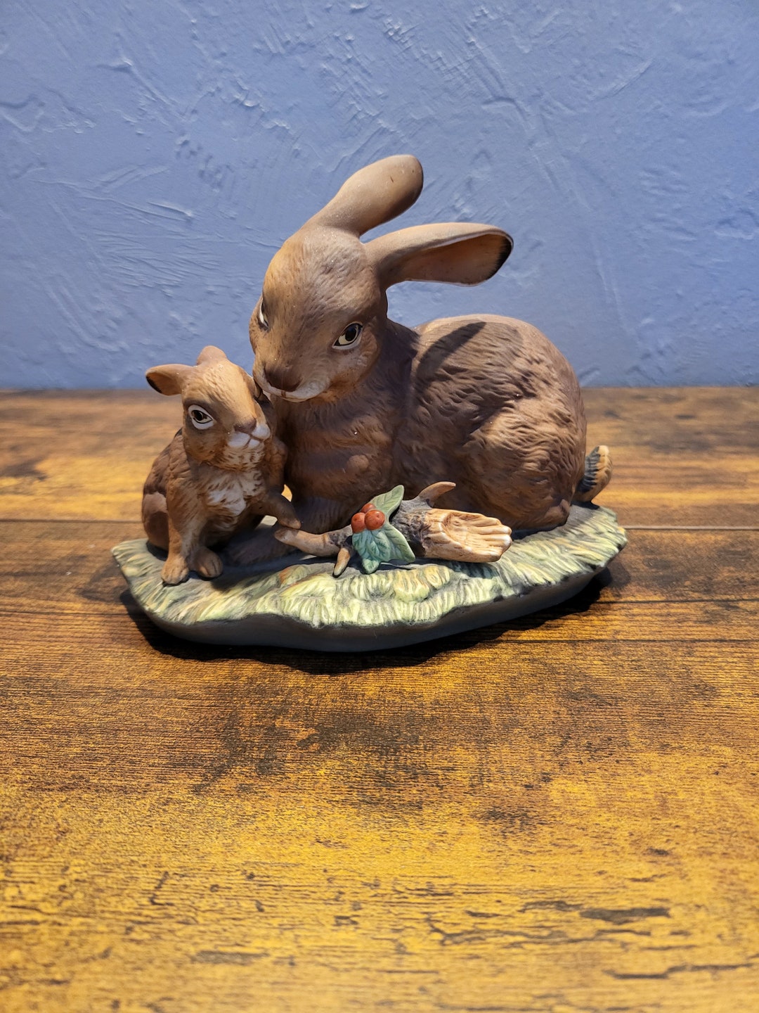 Homco Rabbits Figurine - Etsy