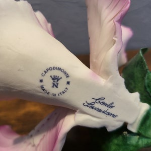 Vintage Capodimonte Porcelain Rose - Etsy