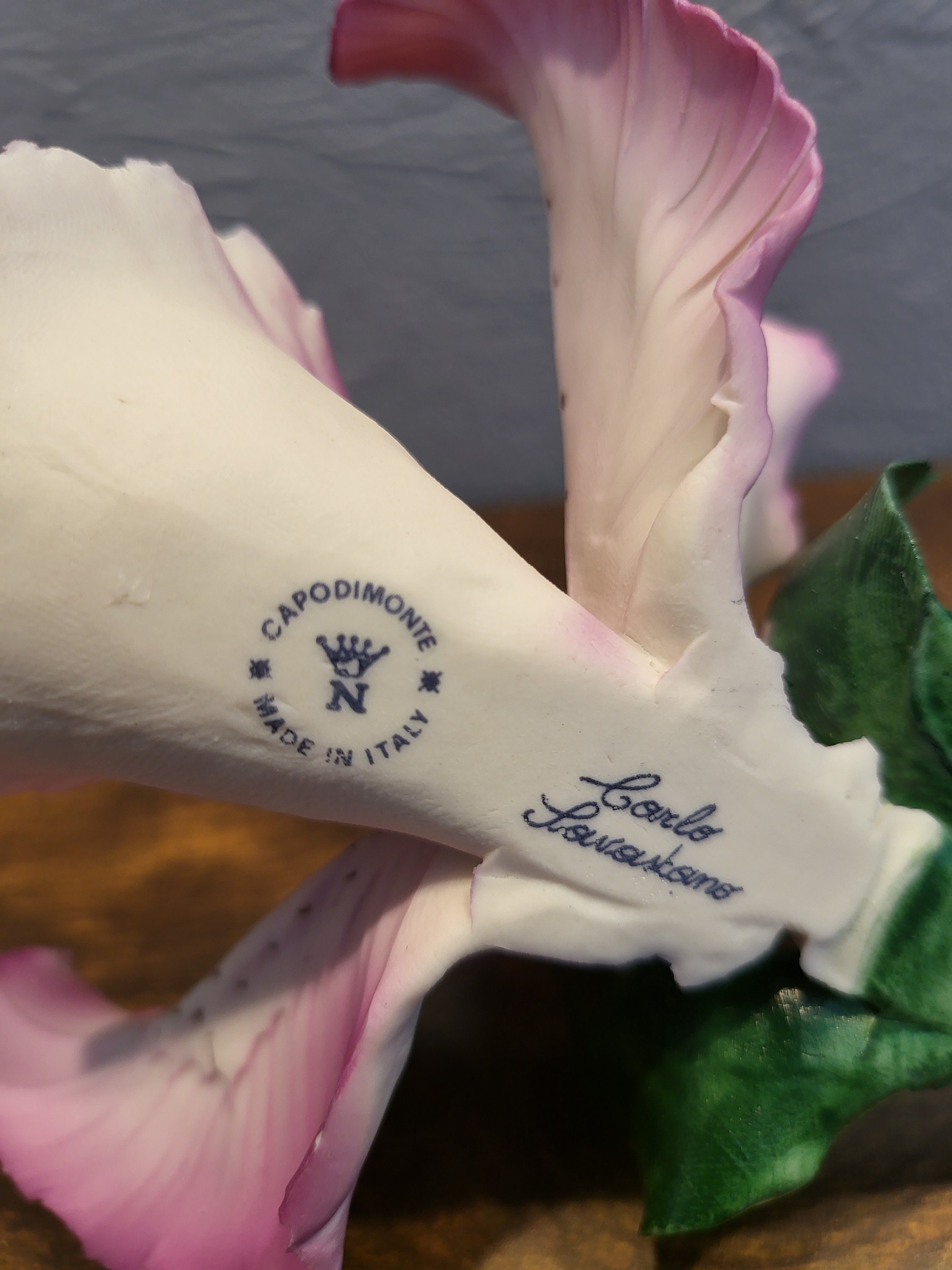 Vintage Capodimonte Porcelain Rose - Etsy