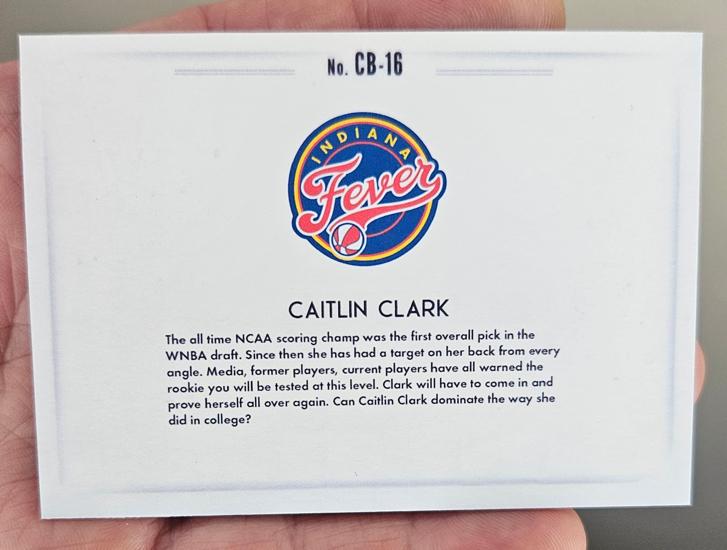 Caitlin Clark Custom Color Blast Card - Etsy