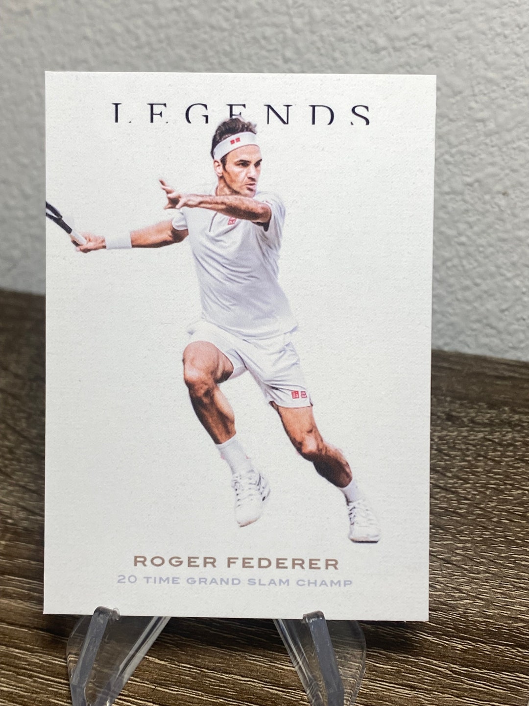 Roger Federer Tennis Custom Legend Card - Etsy