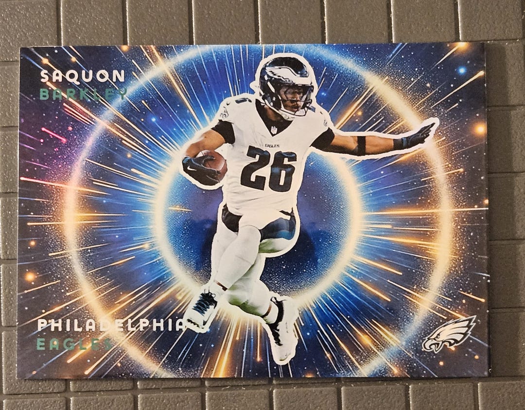 Saquon Barkley Cold Fusion Color Blast Custom Card - Etsy
