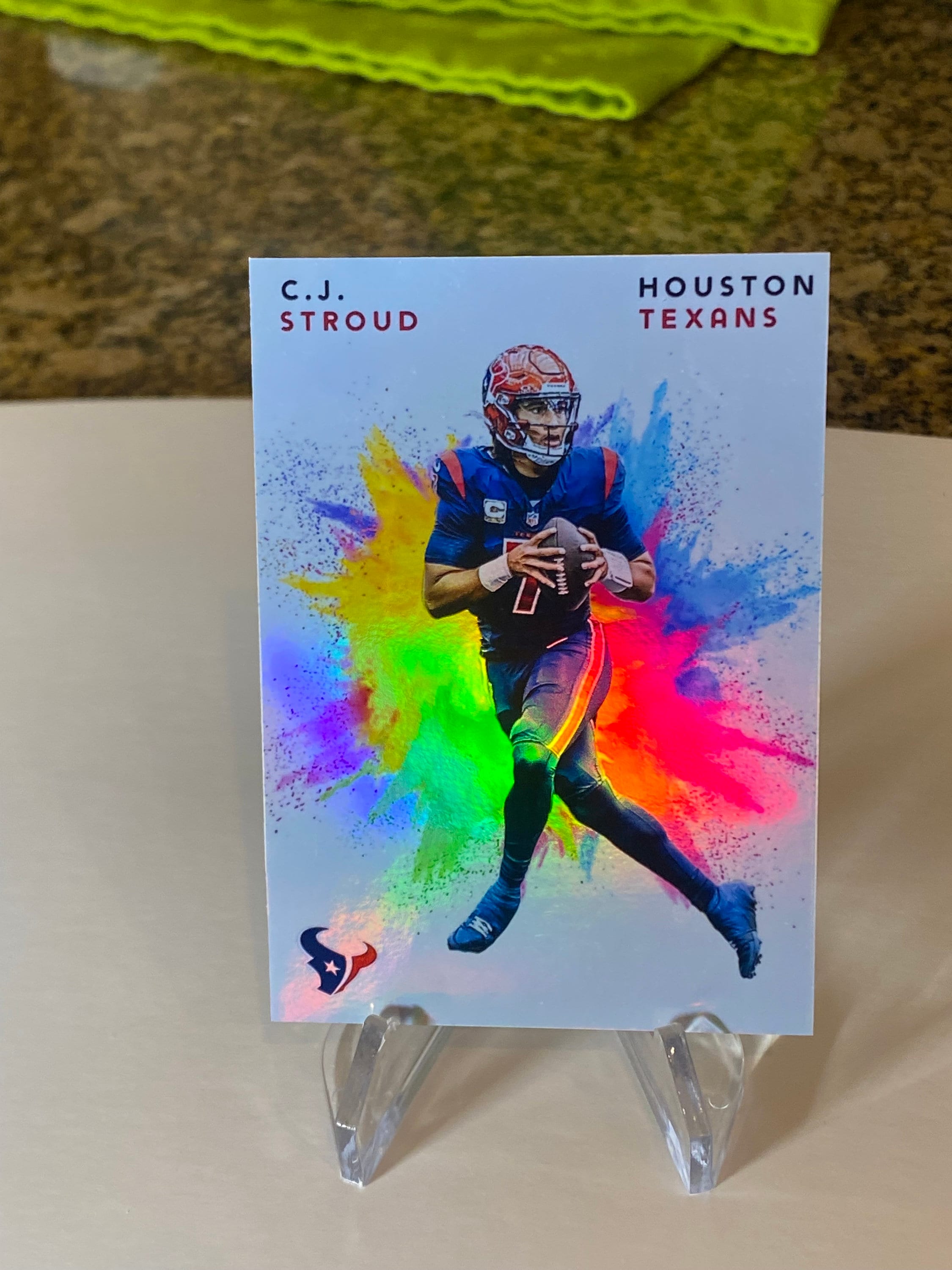 CJ Stroud Custom Vertical Color Blast Card - Etsy