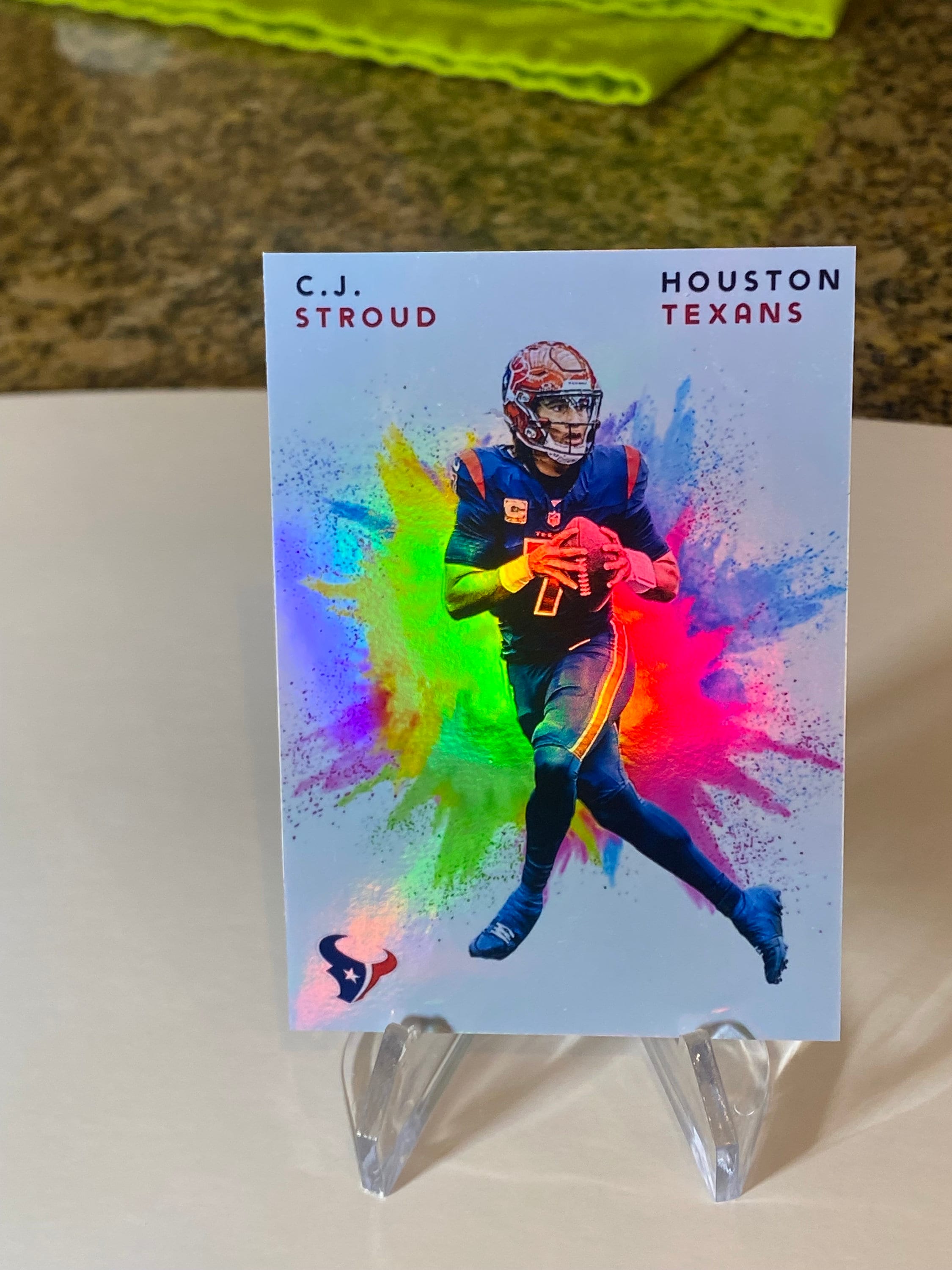CJ Stroud Custom Vertical Color Blast Card - Etsy