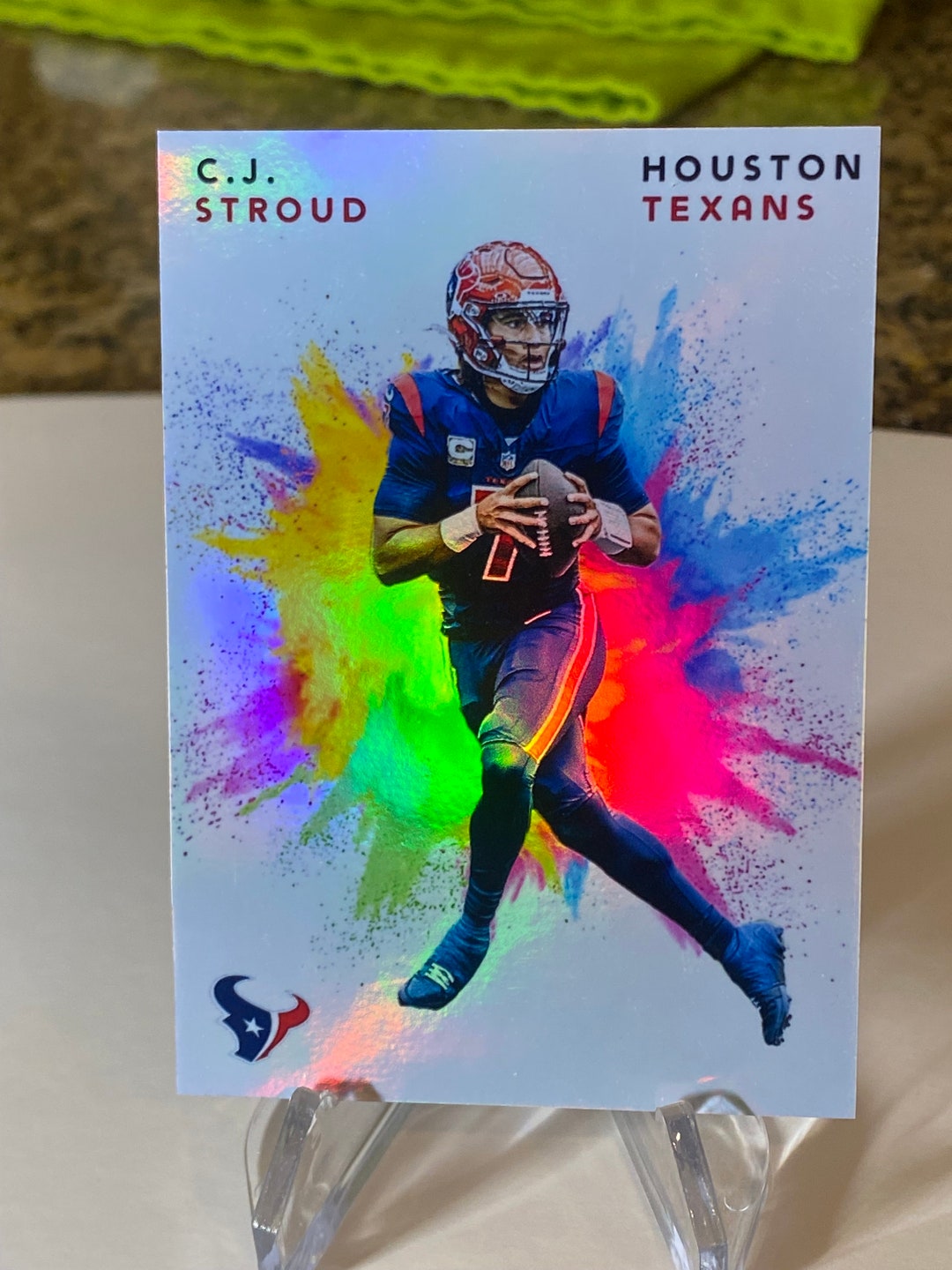 CJ Stroud Custom Vertical Color Blast Card - Etsy