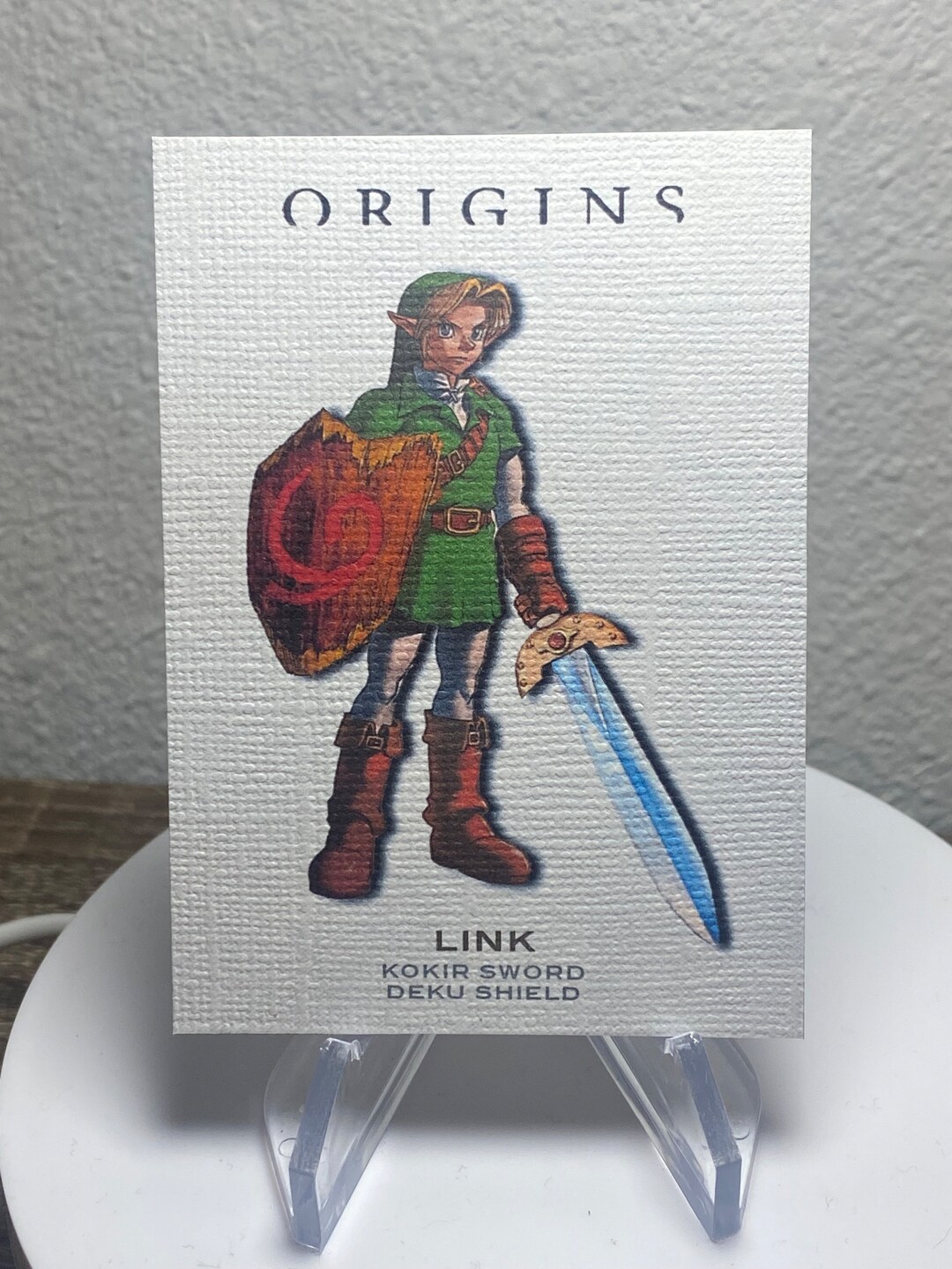 Link Legend of Zelda Custom Canvas Card - Etsy