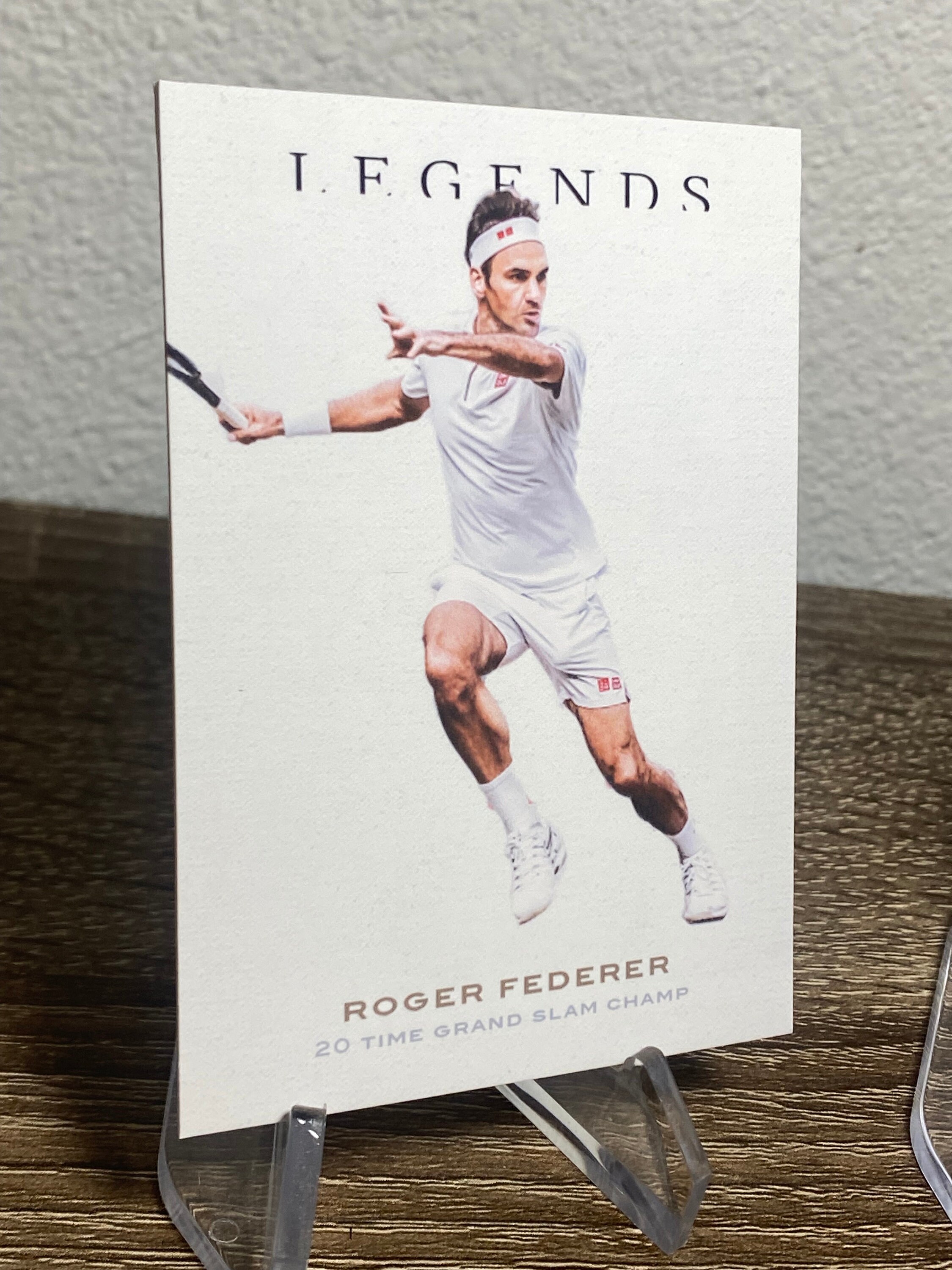 Roger Federer Tennis Custom Legend Card - Etsy