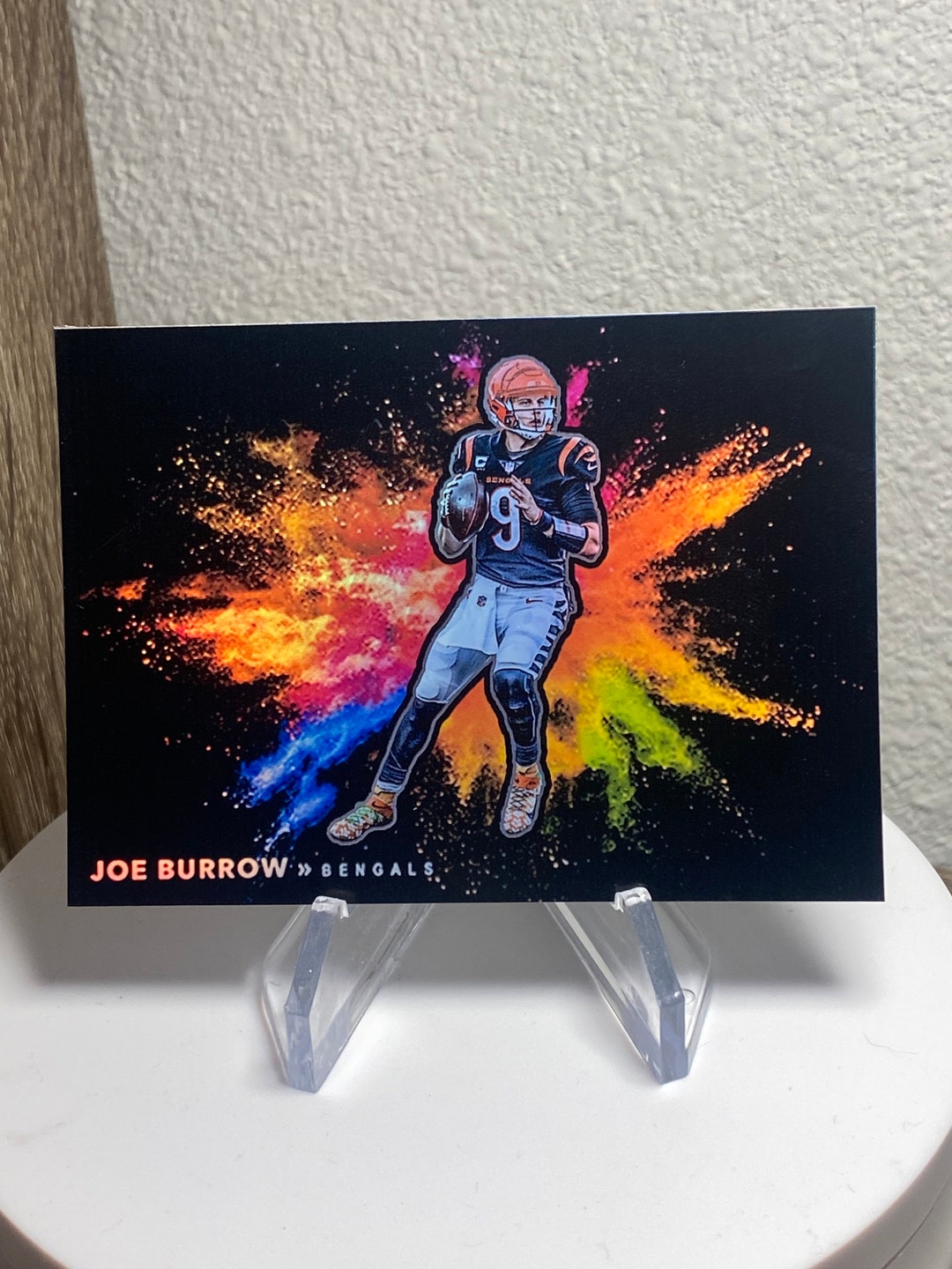 Joe Burrow Refractor Custom Color Blast Card - Etsy