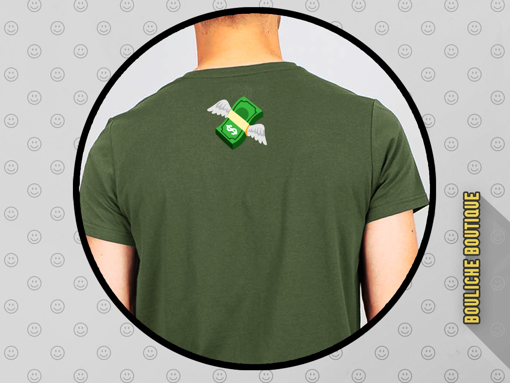 Emojis T-shirt FLYING CASH money Pigeon Spender Ticket - Etsy