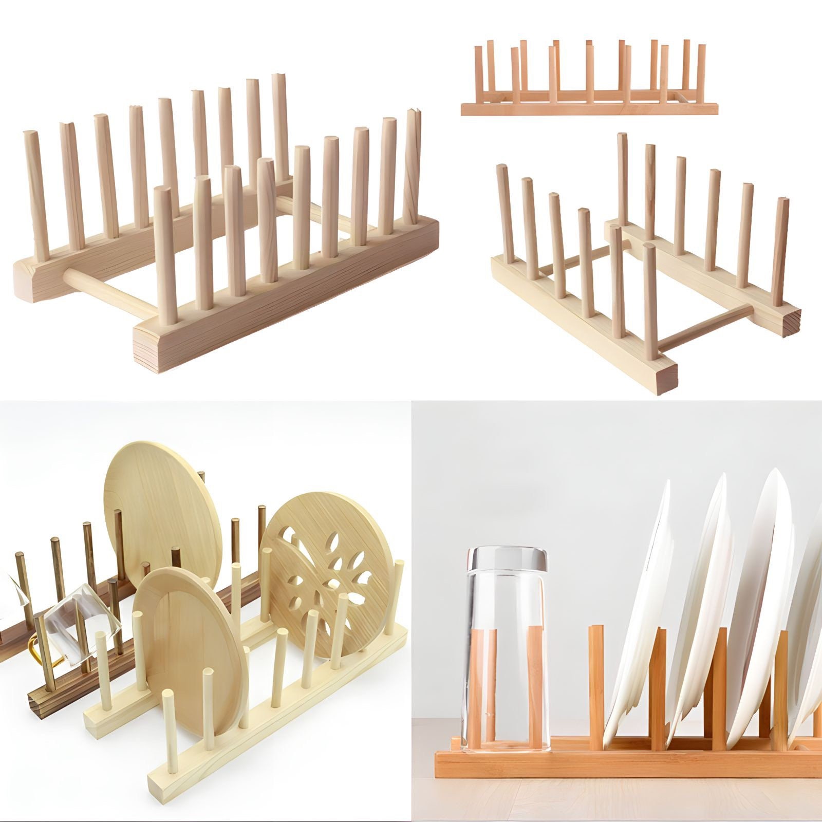 Wooden Dish Organizer Wood Organization for Books Notebooks Wooden ...