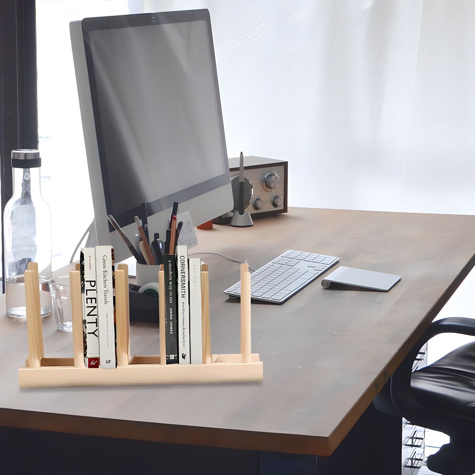 Wooden Dish Organizer Wood Organization for Books Notebooks Wooden ...
