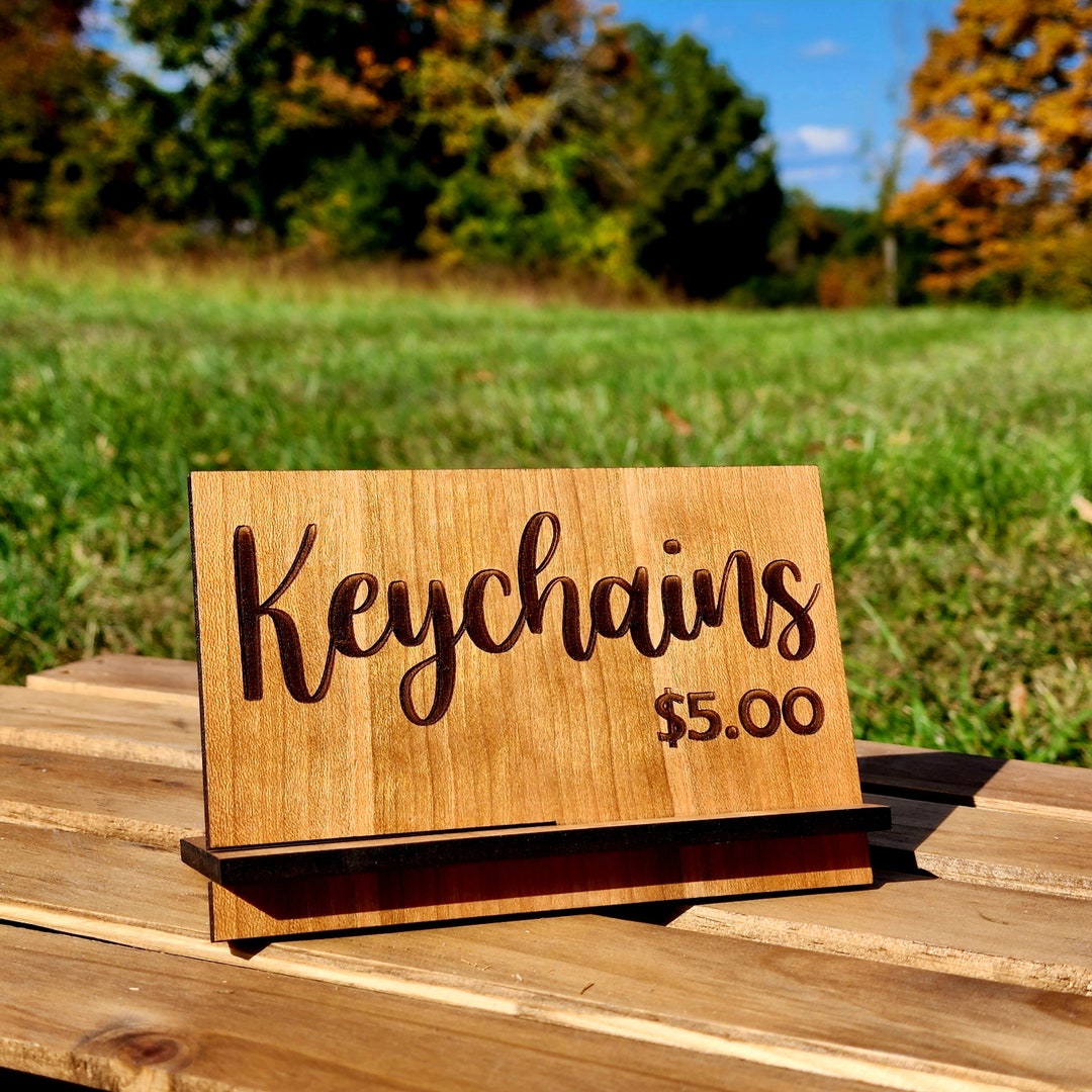 Custom Retail Price Sign, Laser Engraved Sign, Small Business Signage ...