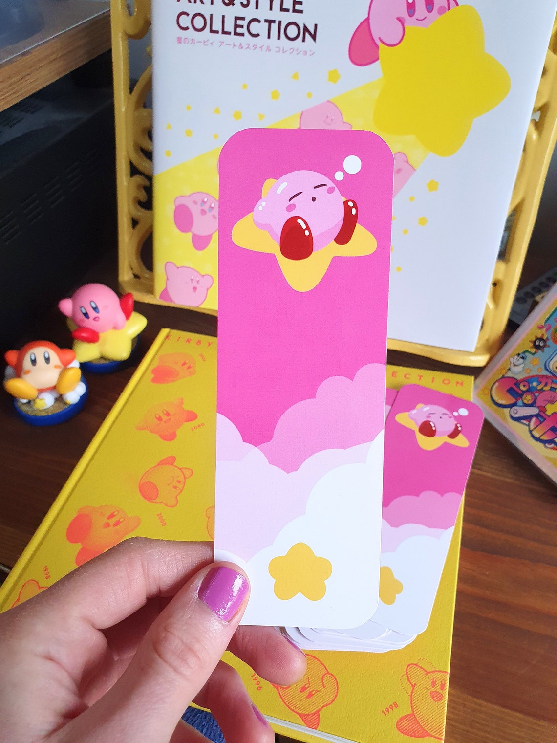 Kirby in Dream Land Bookmark - Gloss Bookmark Glossy Silk Back / Cute ...