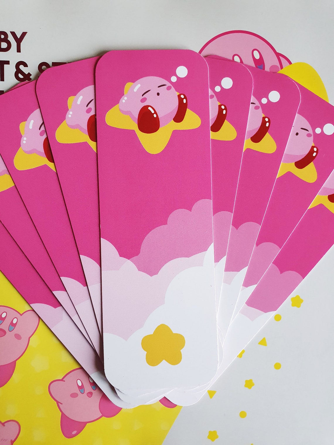 Kirby in Dream Land Bookmark - Gloss Bookmark Glossy Silk Back / Cute ...