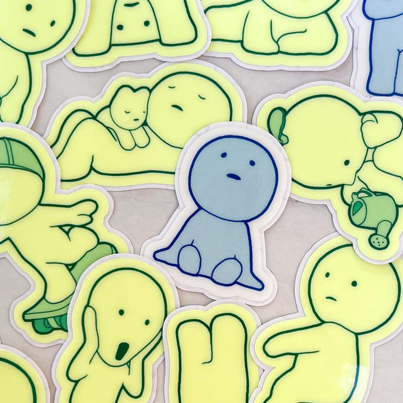 Smiski Stickers - Etsy