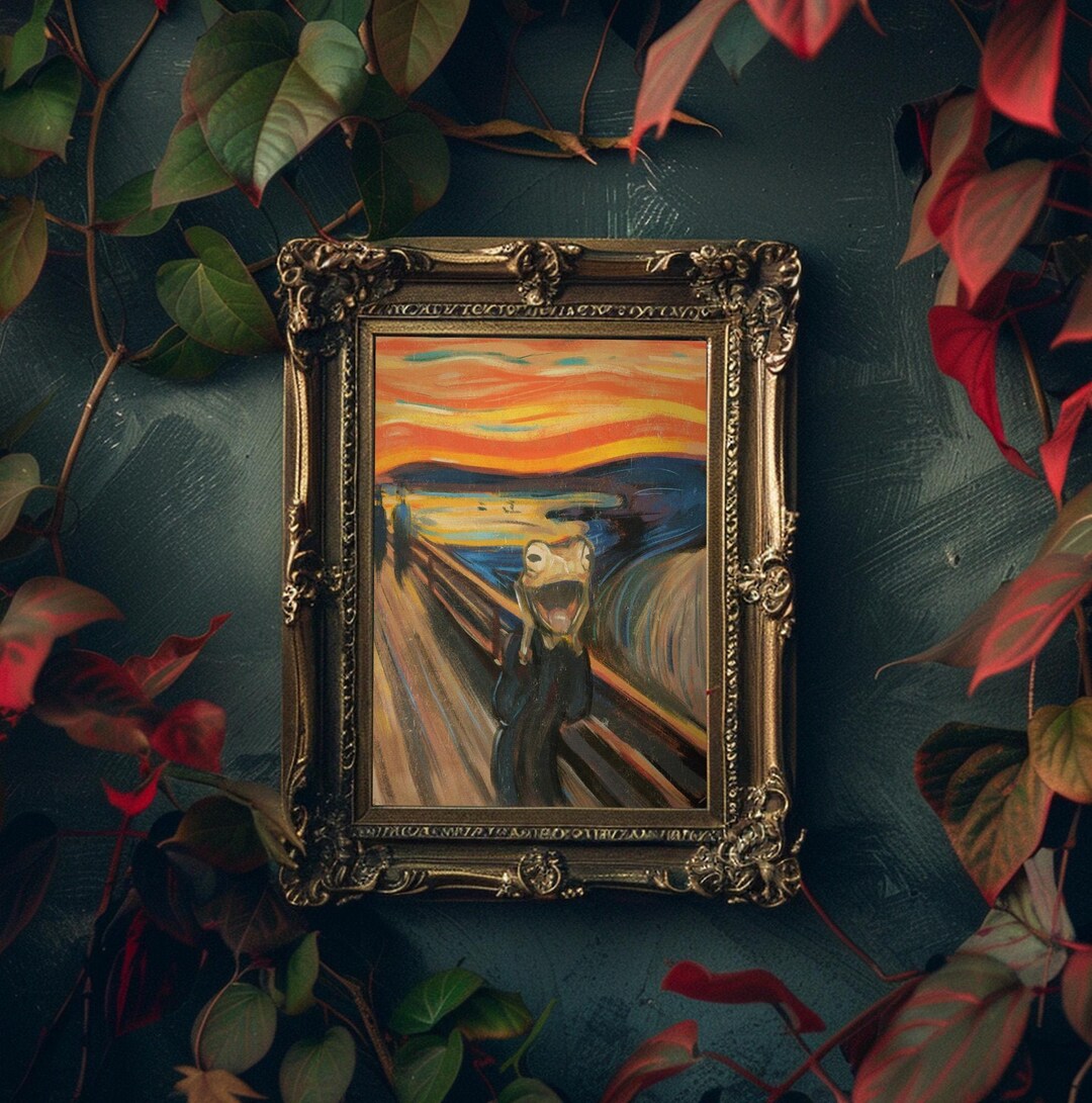 The Croak Frogeries Series Giclee Print | Vintage the Scream Painting ...