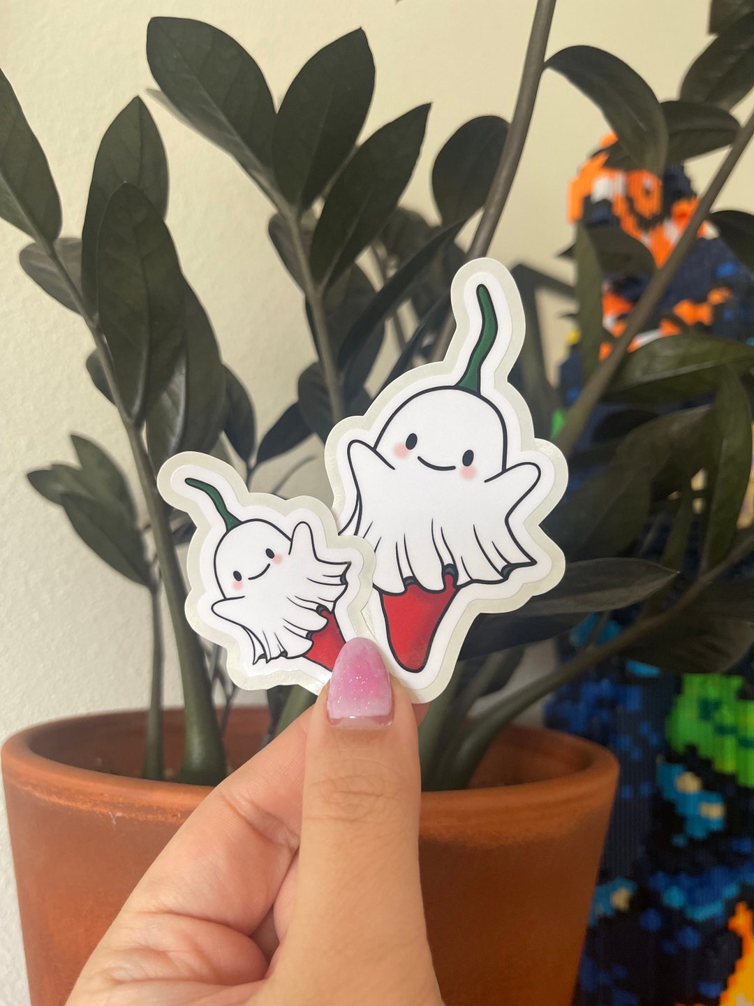 Ghost Pepper Sticker | Laminated Stickers for Water Bottles, Laptops ...