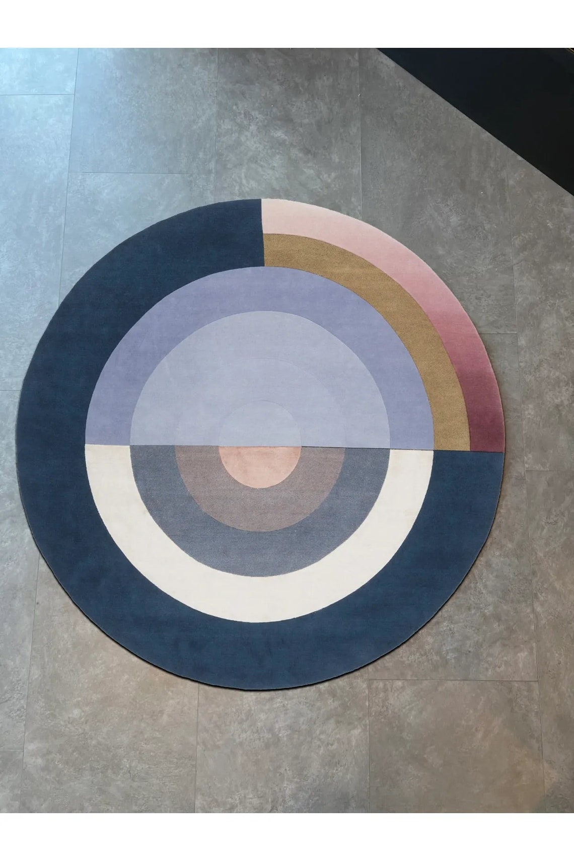 Geometric Pattern Rug, Colorful Round Rug, Cool Rug, Kitchen Rug ...