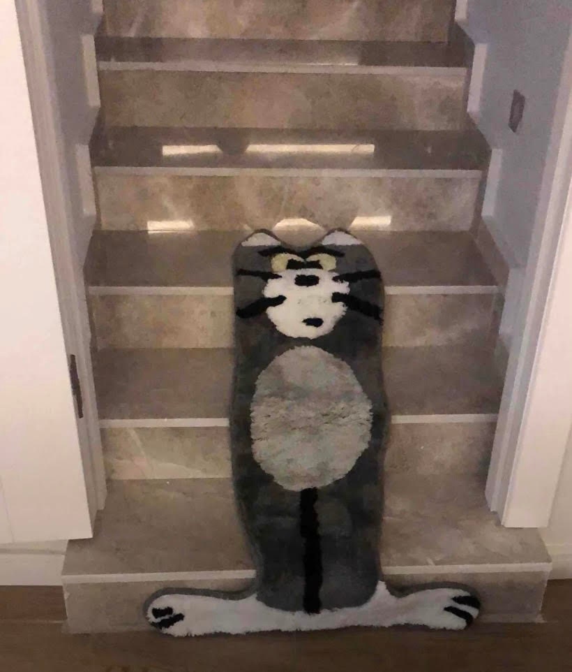 Funny Stairs Step Mat, Tom & Jerry Stairs Runner, Cat Soft Decorative ...