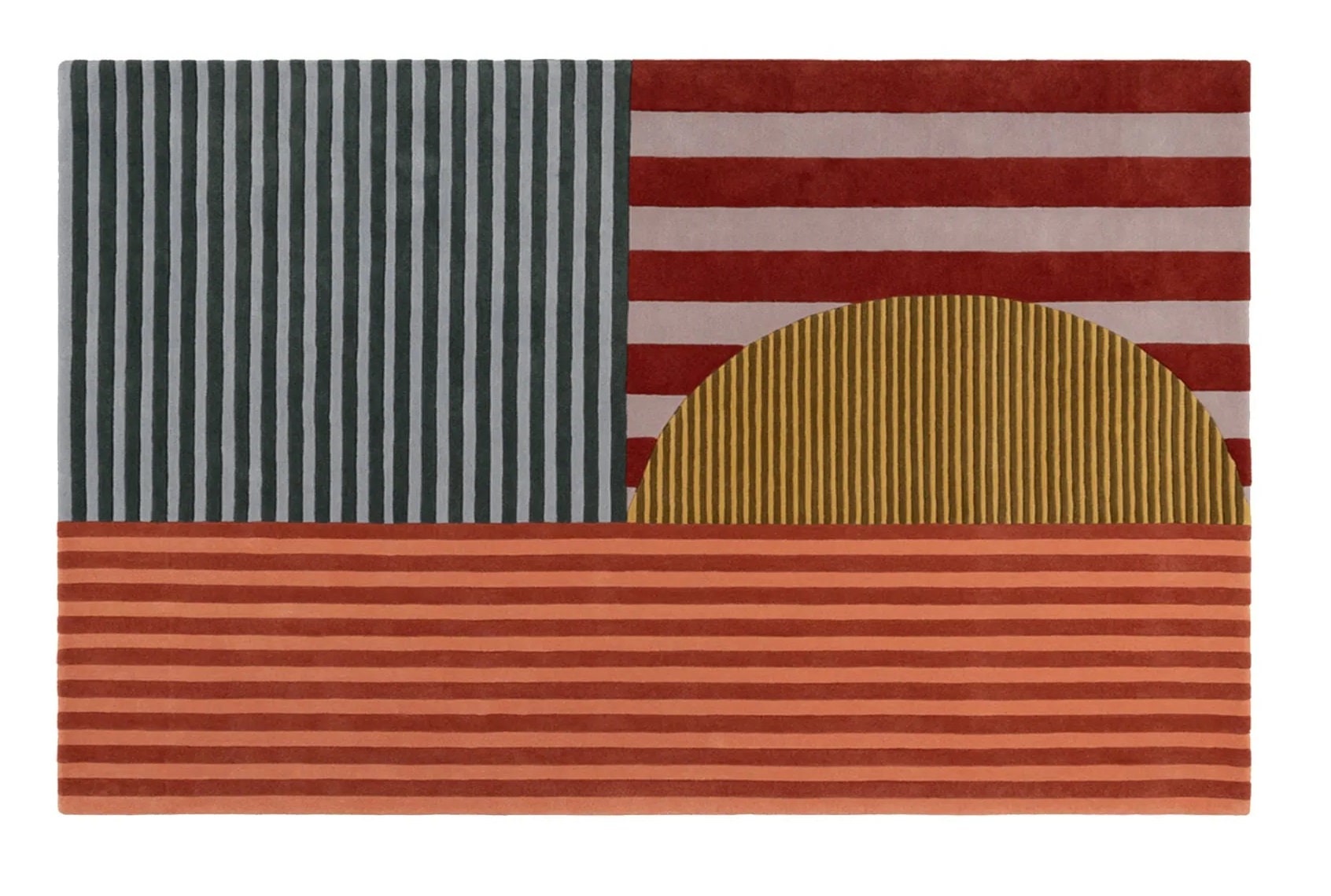 Colorful Striped Rug, Pop Art Area Rug, Lint-free Rug, Rugs for Bedroom ...