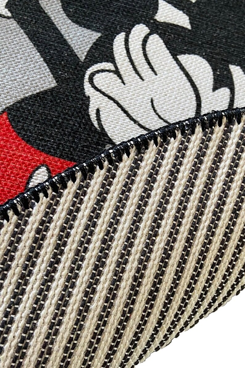 Round Mickey Rug, Circle Rug, Mickey Mouse Rug, Area Rug, Modern Rug ...