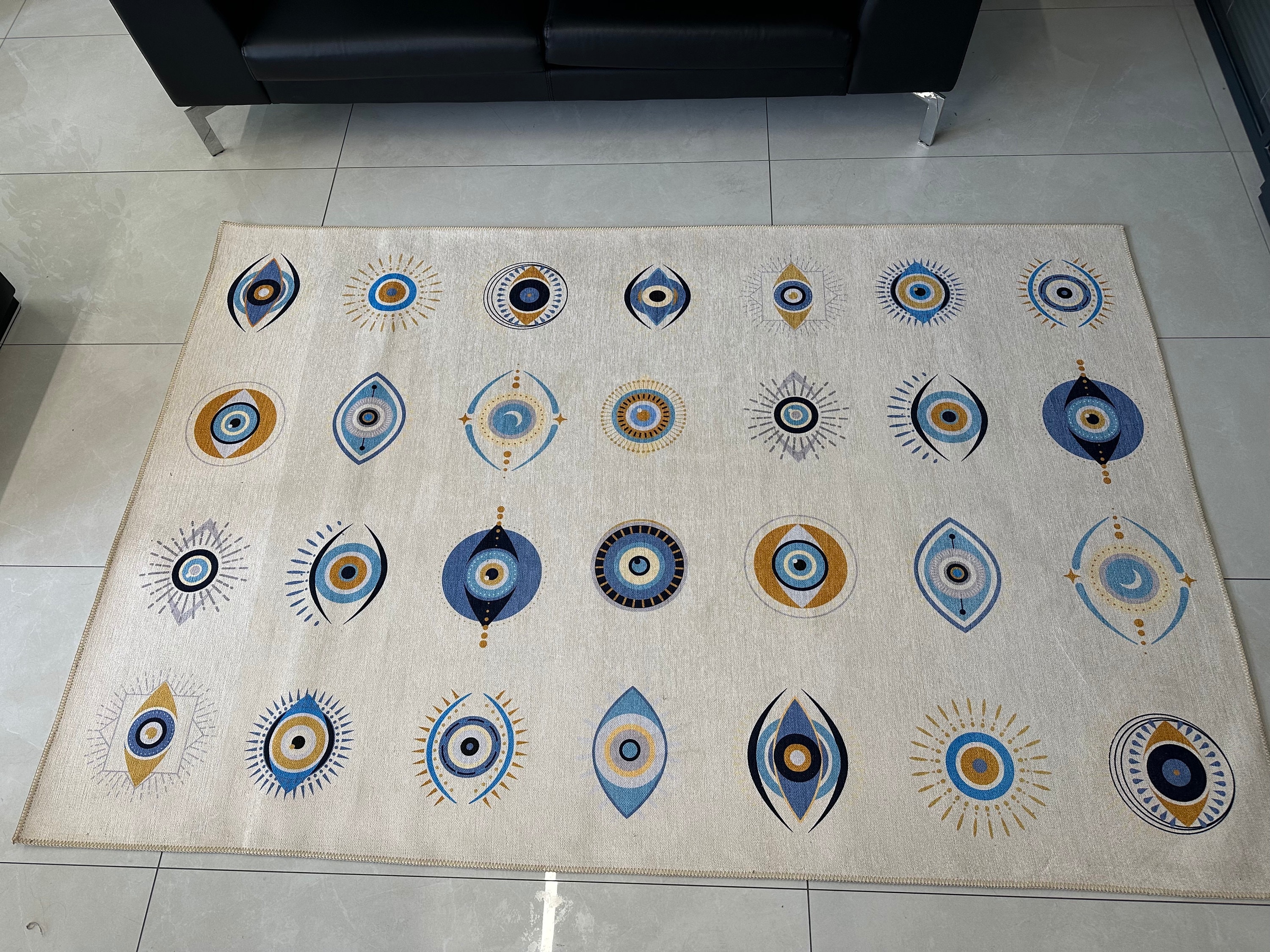 Evil Eye Print Rug Bohemian Eye Pattern Pop Art Rug Rugs for - Etsy