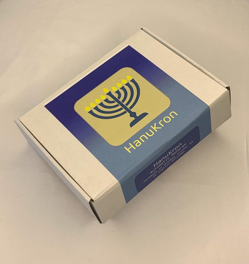 Hi-tech Hanukkah Menorah: Automatic Lighting & Music "hanukron" - Etsy