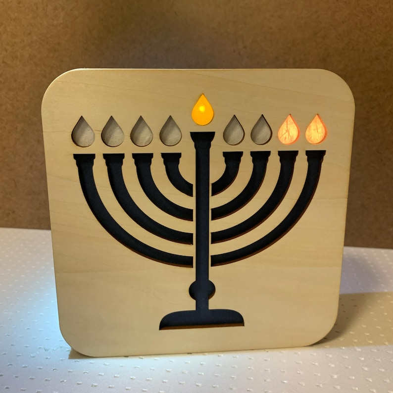 Hi-tech Hanukkah Menorah: Automatic Lighting & Music "hanukron" - Etsy