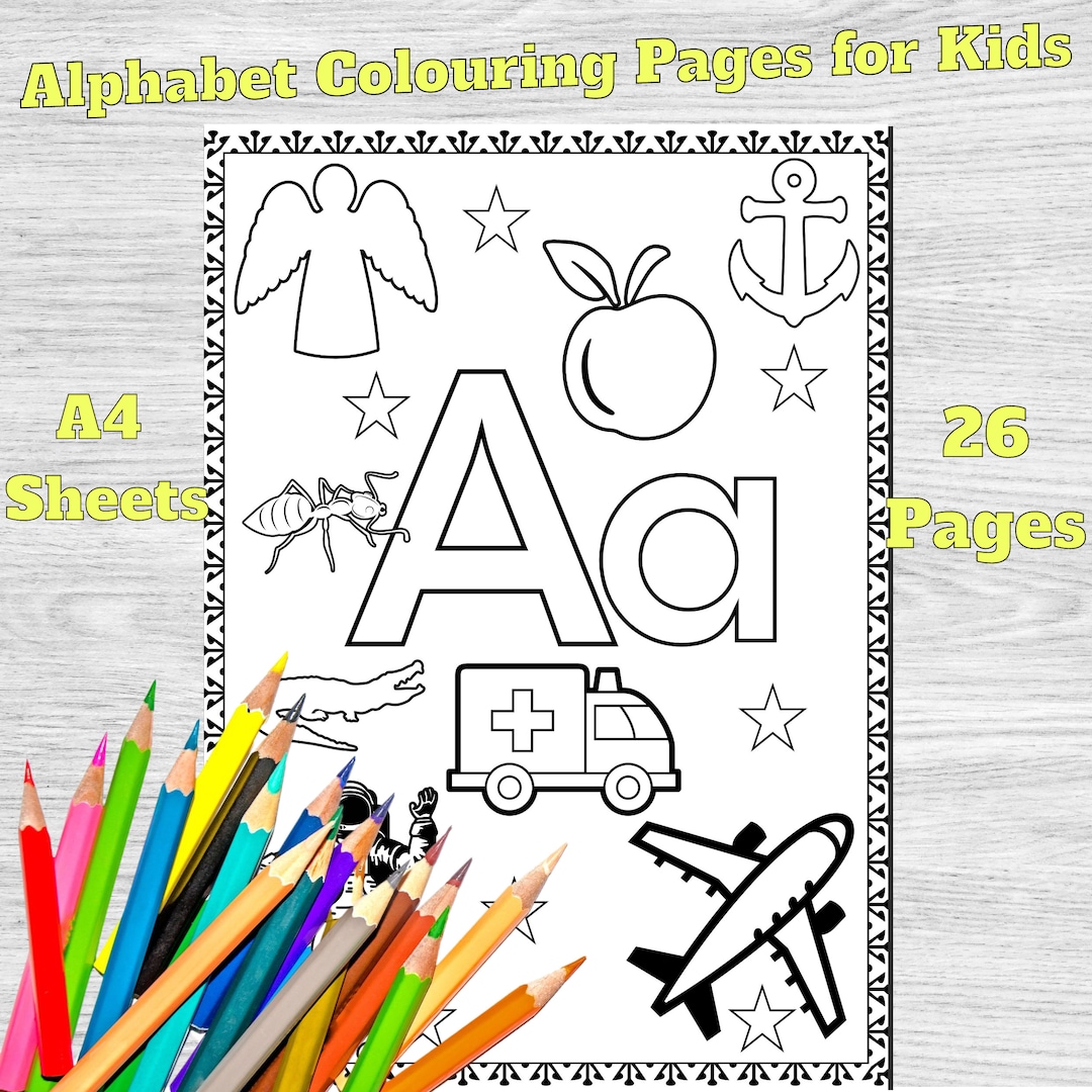 Printable ABC Colouring Pages for Preschoolers: 26 Alphabet Worksheets ...