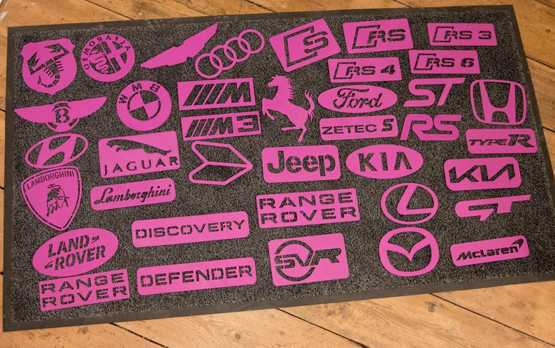 Car Carpet Mat Stencil for Car Vehicle Detailing Cleaning - Etsy