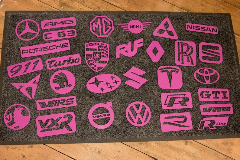 Automotive Car Carpet Stencils - Etsy