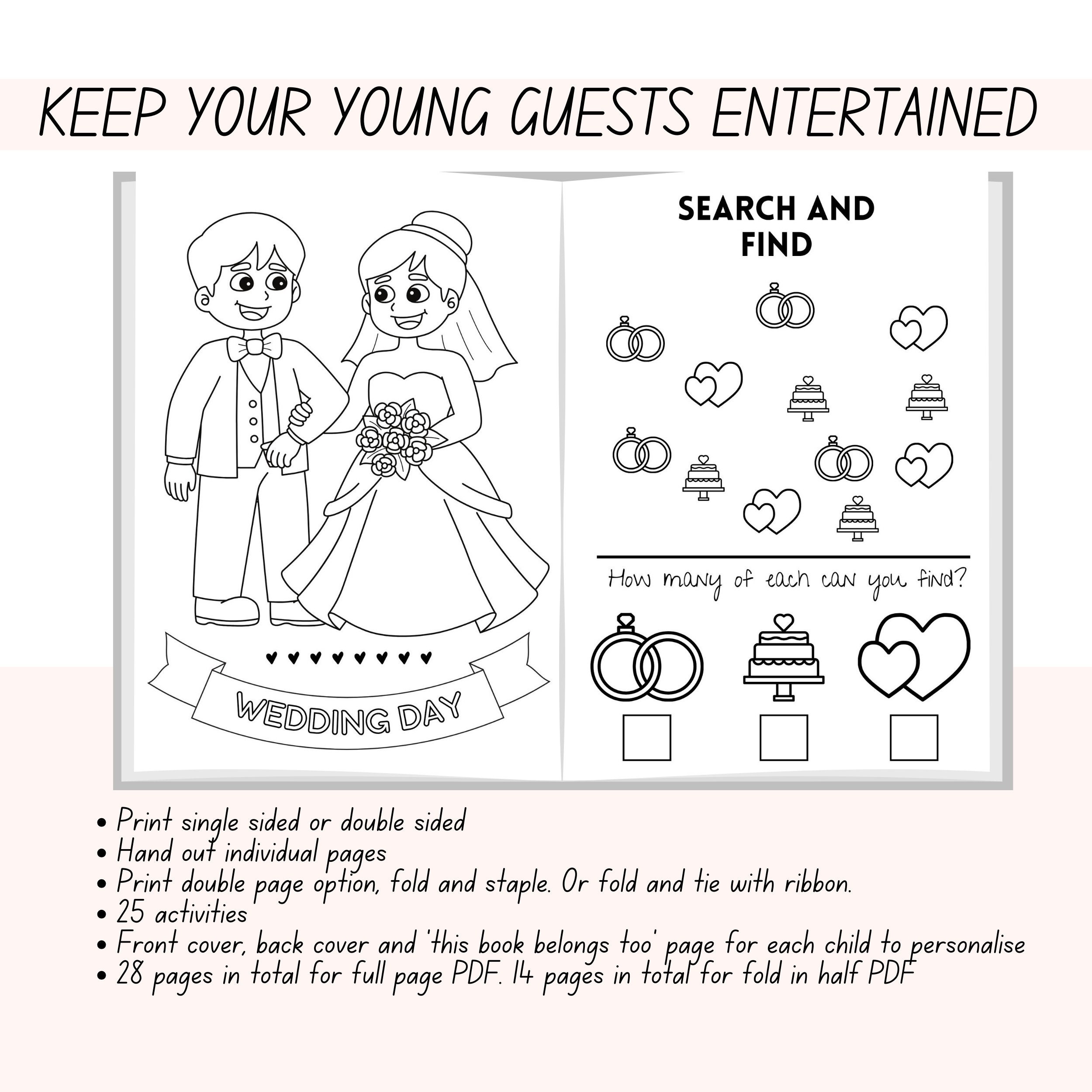 Ultimate Kids Wedding Activity Pack All-in-one Wedding Games - Etsy ...