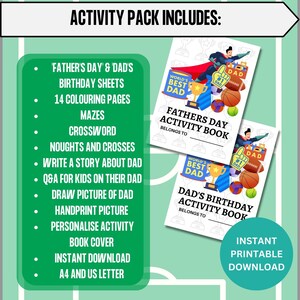 Happy Fathers Day Printable Activity Colouring Pack for Children ...
