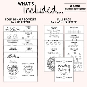 Ultimate Kids Wedding Activity Pack | All-in-one Wedding Games Set to ...