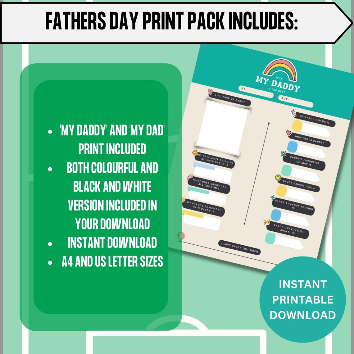 Happy Fathers Day Present From Kids Personalised Daddy Present - Etsy